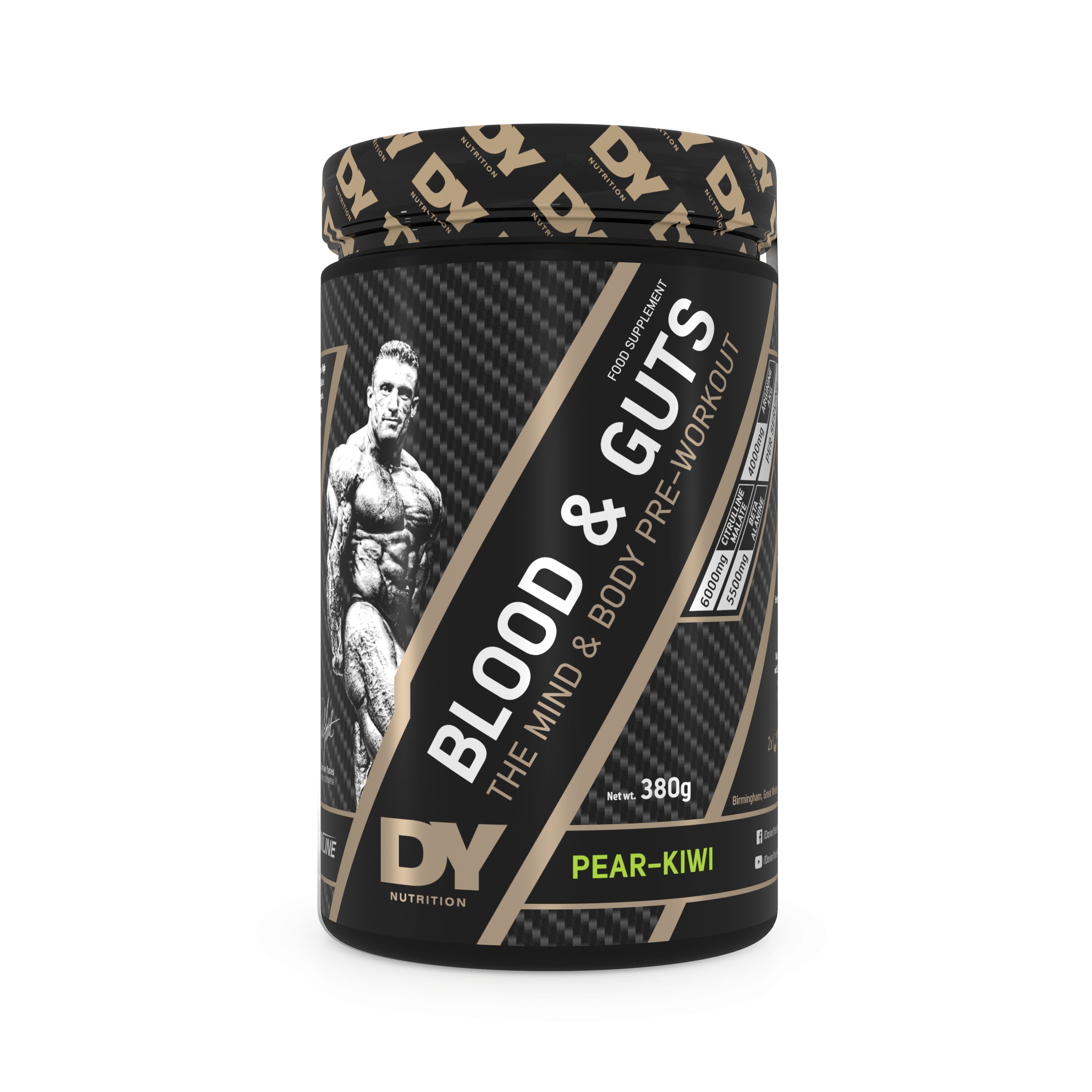 Blood & Guts Pre-Workout 380g 20 de Porții – DY Nutrition Romania