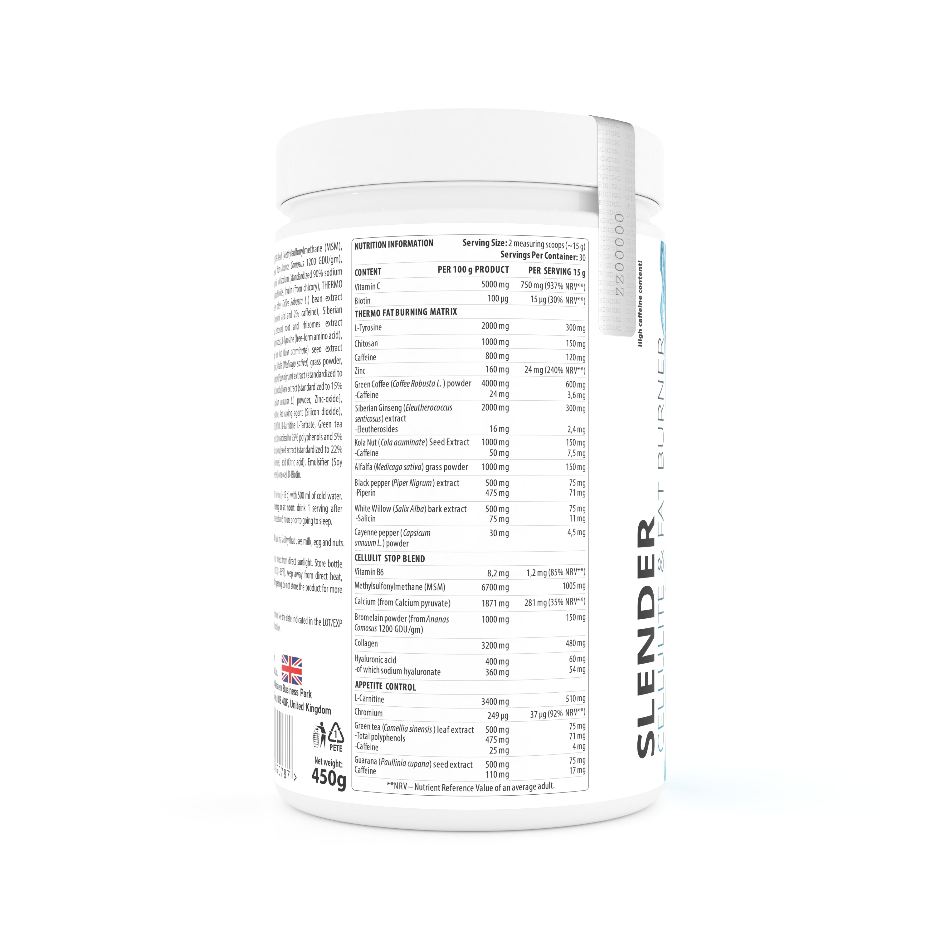 Slender un supliment de fitness complet pentru femei 450g – DY ...